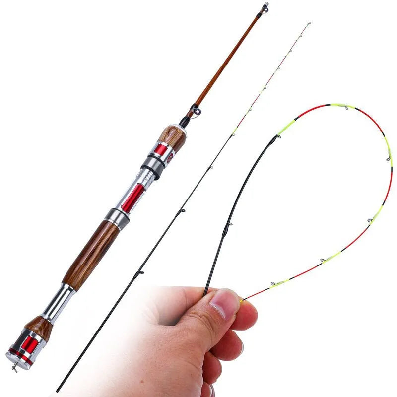 Sougayilang 1.2m Raft Fishing Rod - Titanium Alloy, 2 Sections, Telesc